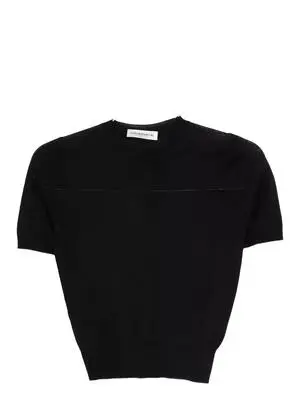 GOES BOTANICAL Short-sleeve Sweater - Black