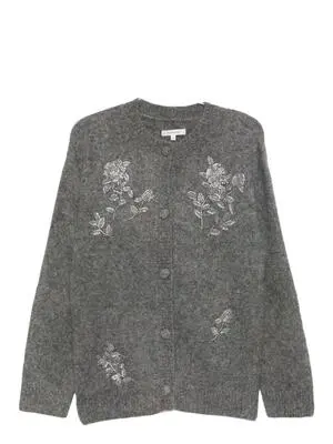 MARKGONG Floral-Embellished Button Cardigan