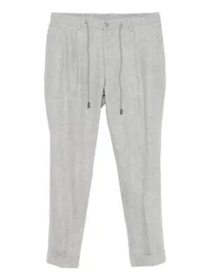 GRAN SASSO Drawstring-waist Trousers - Grey