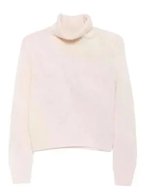 BEYOU Turtleneck Long Sleeve Sweater - Pink