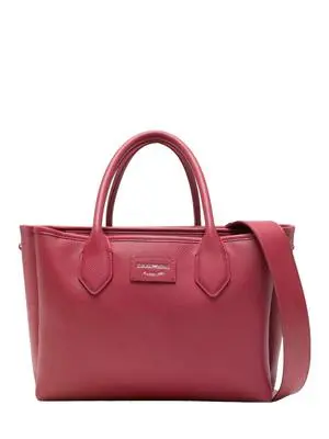 Emporio Armani Logo-patch Tote - Red