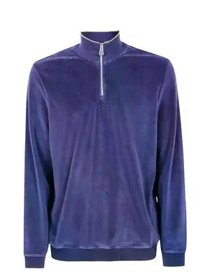 Paul Smith Zip-up Sweatshirt - Blue