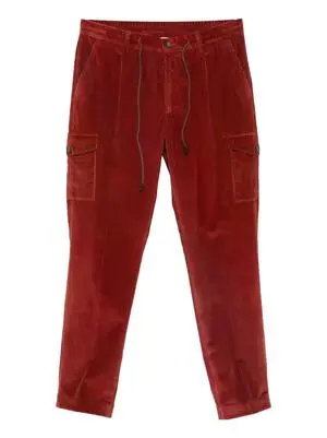 GRAN SASSO Corduroy Cargo Trousers - Red