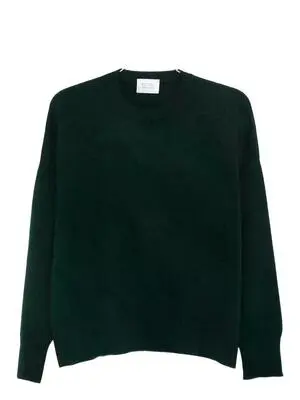 BEYOU Crew-neck Cashmere Sweater - Green