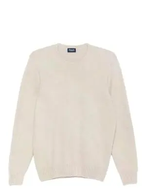 DRUMOHR Cashmere Crew Neck Sweater - Neutrals