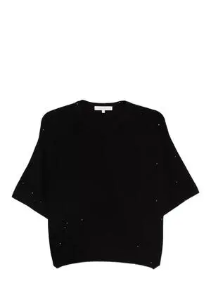 Antonelli Firenze Sequin-embellished Top - Black