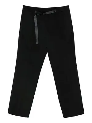 Moncler Belted Straight-leg Trousers - Black