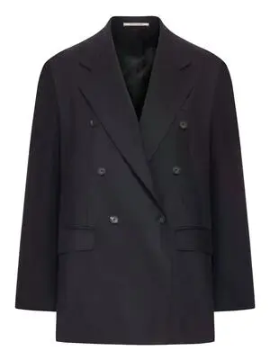 Tagliatore Double-breasted Wool Jacket - Black