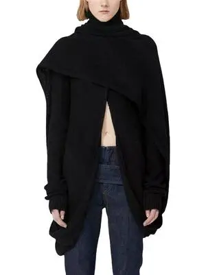 Max Mara Roll-neck Knitted Top - Black