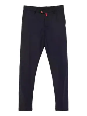 Kiton Button-fastening Trousers - Blue