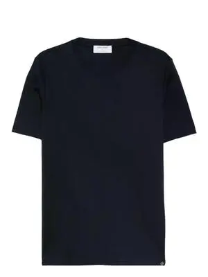 GRAN SASSO Crew-neck Cotton T-shirt - Blue