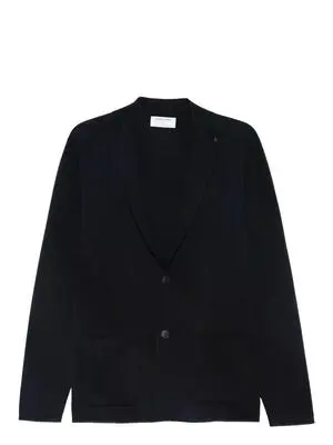 GRAN SASSO Notched-lapels Cardigan - Blue