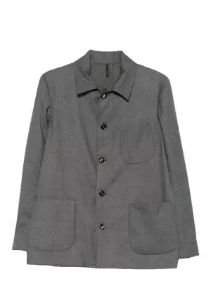 DELL'OGLIO Patch-pocket Single-breasted Suit - Grey
