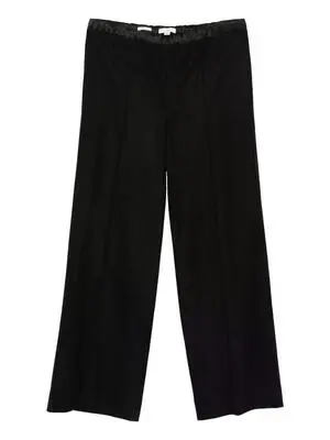 Vince Satin-trimmed Trousers - Black