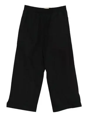 Plan C Elasticated-waist Trousers - Black