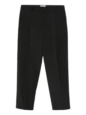 MARSEM Pleated-front Tailored Trousers - Black