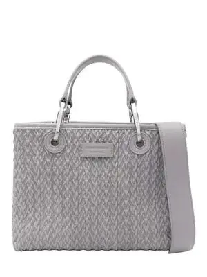 Emporio Armani Woven Tote Bag - Grey