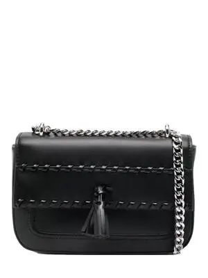 CULT Tassel-detail Chain-strap Satchel Bag - Black