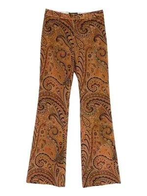 ETRO Paisley Corduroy Flared Trousers