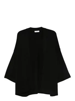 Majestic Filatures Ribbed Knit Cardigan - Black