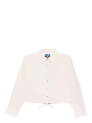 SPORT B. BY AGNÈS B. Cropped Long-sleeve Shirt - Neutrals