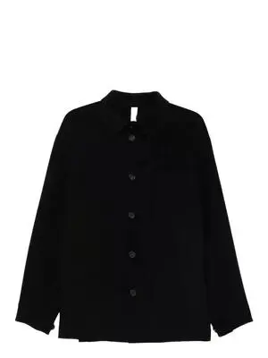 HEVO Button-down Shirt Jacket - Black
