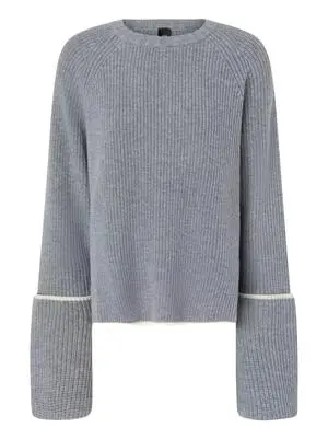 Pinko Procida Ribbed Sweater - Grey