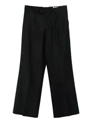 TONYWACK Pleated Tailored Trousers - Black