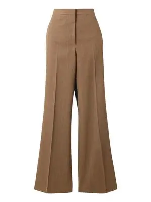 FFORME Agel Wool Wide-leg Pants - Brown