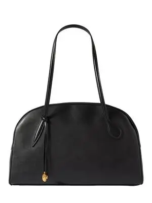 LIFFNER Bowling Embellished Leather Shoulder Bag - Black