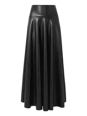 NORMA KAMALI PU Maxi Skirt