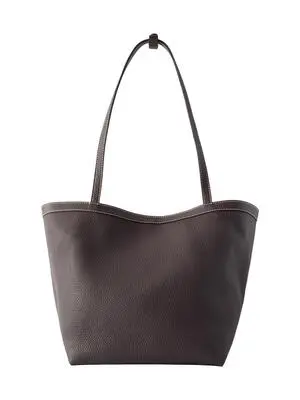 THE ROW Park Small Textured-leather Tote - Brown