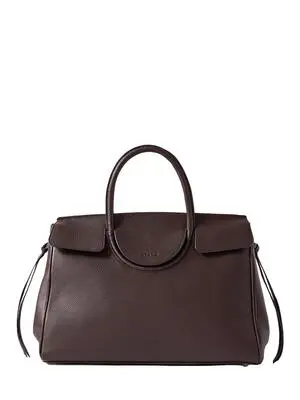 Staud Maude Textured-leather Tote - Brown