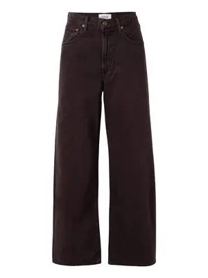AGOLDE Low Curve Mid-rise Straight-leg Jeans - Brown