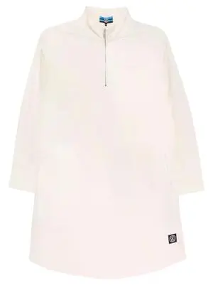 AGNES B. Half-zip Dress - Neutrals