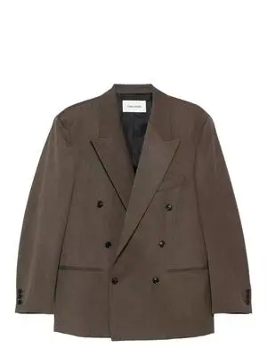 TONYWACK Double-breasted Blazer - Brown