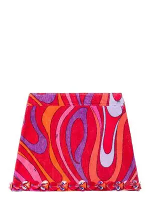 Emilio Pucci Marmo-print Mini Skirt - Pink