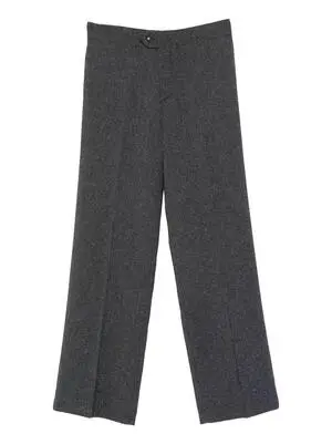 RAME Front-pleat Wide Leg Trousers - Grey