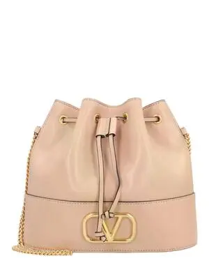 Valentino Garavani Vlogo Signature Mini Bucket Bag - Pink