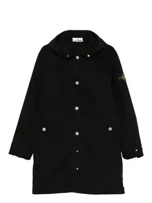 Stone Island Detachable Hooded Parka - Black