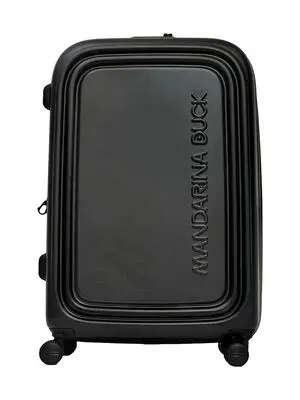 MANDARINA DUCK Embossed Logo Suitcase - Black