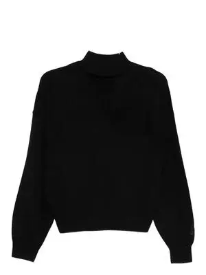 BLUGIRL Cable-knit Roll-neck Sweater - Black
