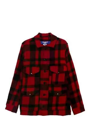 Junya Watanabe Check-print Shirt Jacket - Red