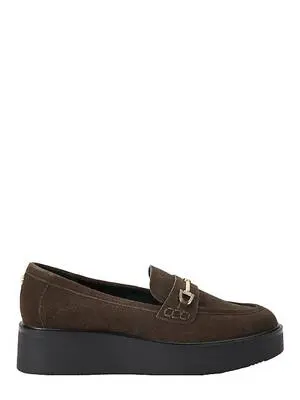 Carvela Vista Horsebit Suede Loafers - Brown