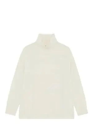 The Kooples Relaxed-fit Cashmere-blend Jumper - Ecru