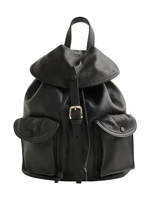 Whistles Sierra Leather Backpack - Black
