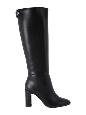 Carvela Jackpot Wide-fit Faux-leather Heeled Knee-high Boots - Black