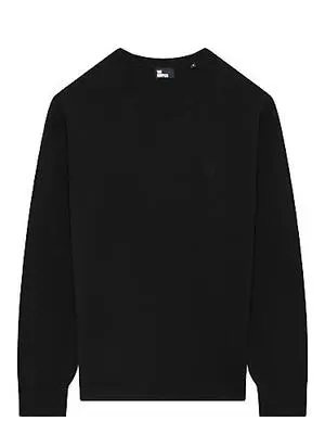 The Kooples Logo-embroidered Wool Jumper - Black