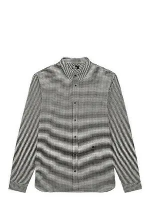 The Kooples Checked Slim-fit Cotton Shirt - Black White