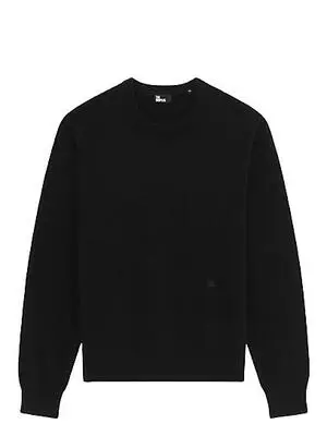 The Kooples Relaxed-fit Stretch Cashmere-blend Jumper - Black